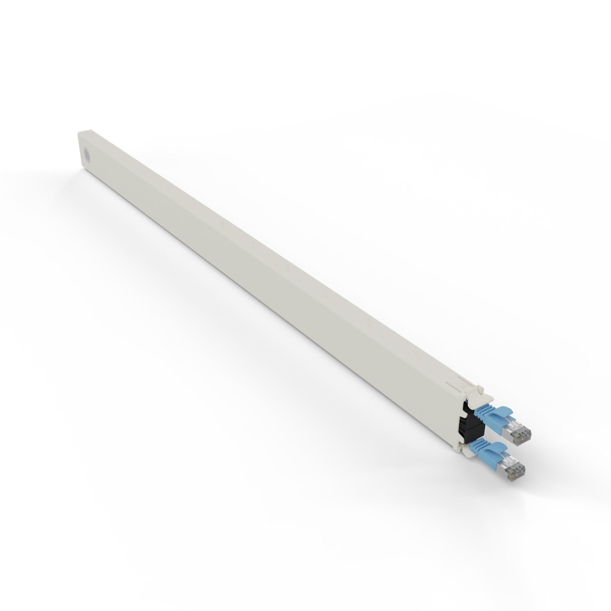 Patchbox.One 30RU STP Blue Cat6A Cable Management Cassette, To be Inst ...